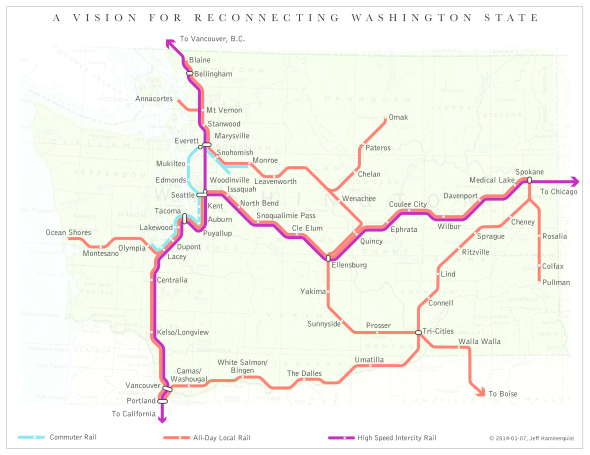Friends of Transit Washington Passenger Rail Map | Transit 509